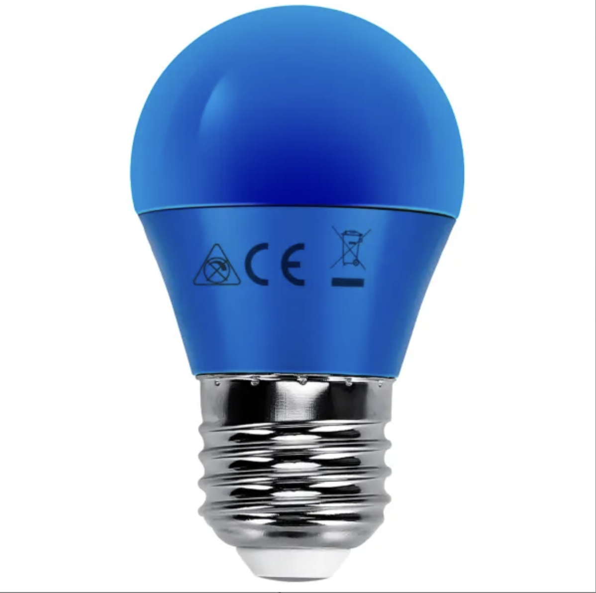 LED Glühbirne, Leuchtmittel E27 farbig froh 4W Lichtfarbe BLAU Winkel ...